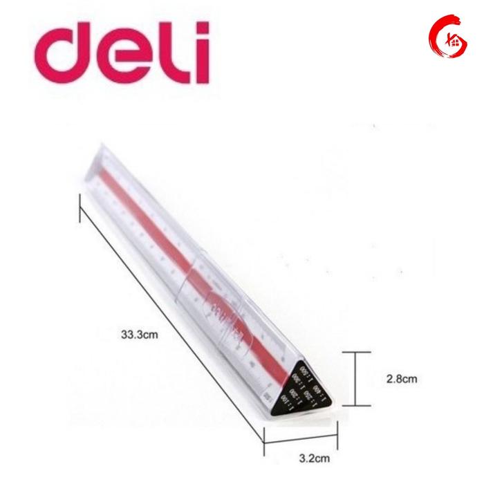 Jual DELI Penggaris Segitiga Scale Ruler 30cm 8930 - Kota Bandung ...