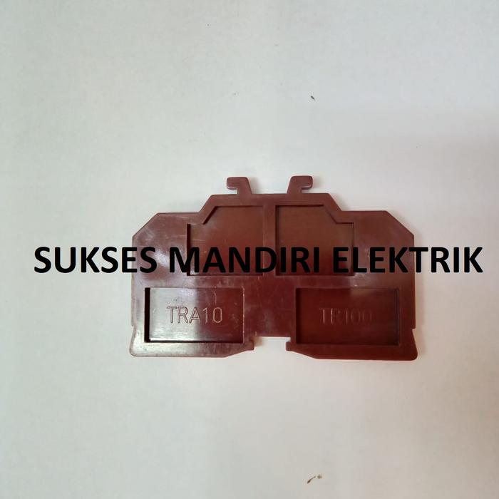 Jual End Plate Terminal Block TR 100A Din Rail/ TUTUP TR100A/ COVER TR ...