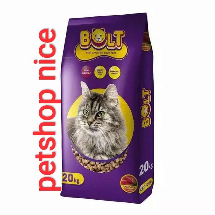 Jual makanan kucing dewasa murah/bolt repack paket 8 kg/bolt ikan dan ...