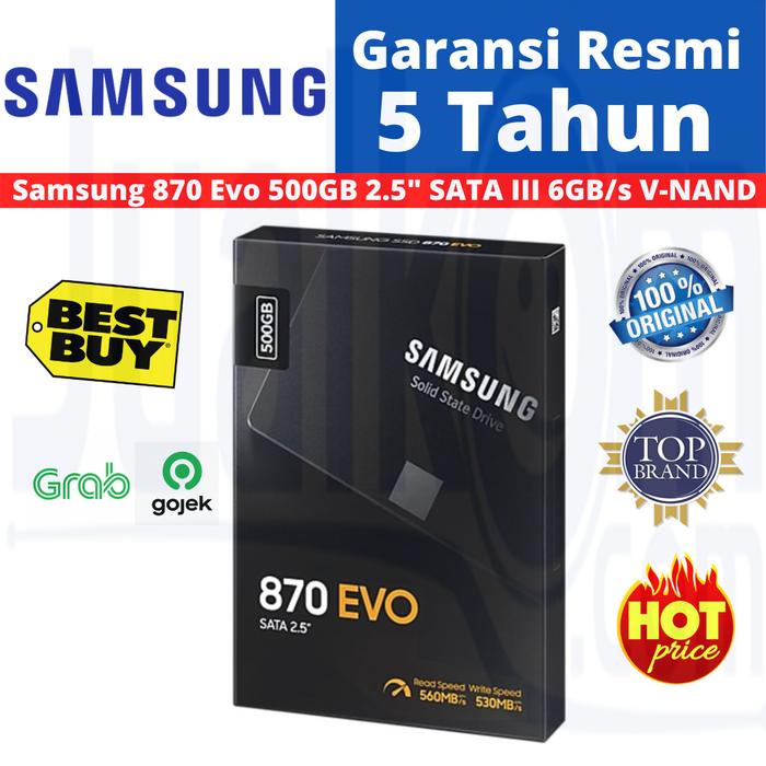 Jual SAMSUNG SSD 870 EVO 500GB SATA III 2.5" 870EVO 500 GB Resmi - Jakarta Pusat - Karya Citra ...