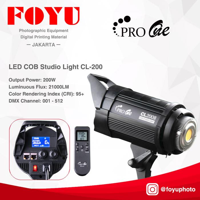 Promo LED COB Lampu Foto Video Studio Light Continuous Pro One CL-200 ...