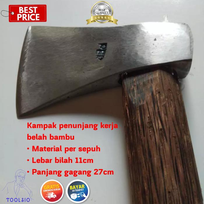Jual Kampak Kapak kerja / Kampak Kapak Bilah Bambu Kuat Tajam Kokoh ...