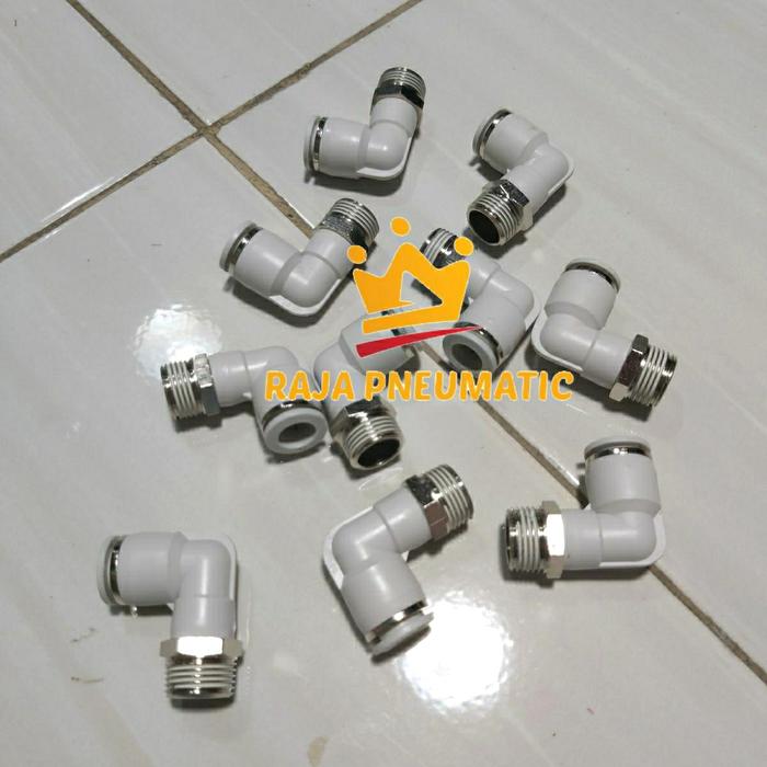 Jual FITTING NEPEL ANGIN ELBOW L SELANG 6MM DRAT 1/4 WARNA PUTIH - Jakarta Barat - RAJA ...