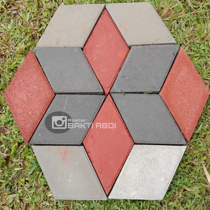 Jual paving block 3d 3 warna - Kab. Tangerang - CV. Bakti Abdi | Tokopedia