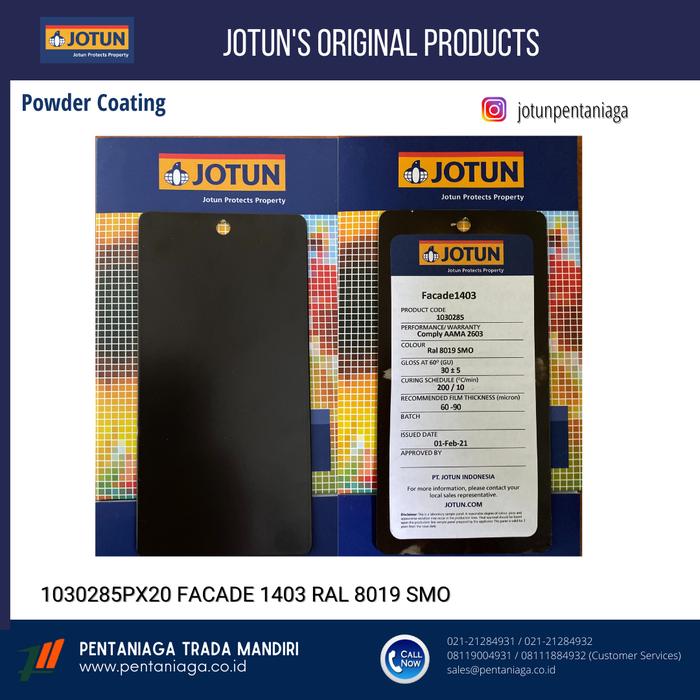 Jual Powder Coating Jotun 1030285PX20 FACADE 1403 RAL 8019 SMO - Kota ...