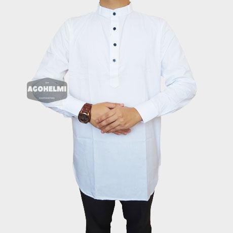 Jual Baju Koko Kurta Kemeja Pria Kurta Pakistan Putih Biru Navy Maroon ...
