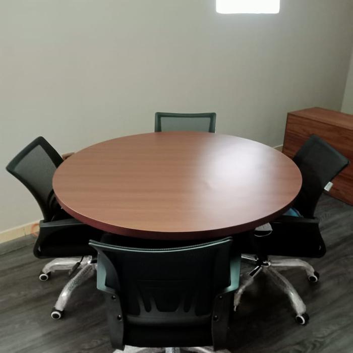 Jual Meja meeting bulat dia 120x120x75 dg 4 kursi - Jakarta Selatan ...