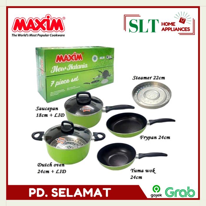 Jual BY GOJEK MAXIM PANCI SET NEW HALANIA 7 in 1 TEFLON COOKWARE - Kota ...