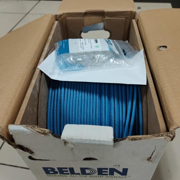 Jual Belden kabel cat6 7814 BLUE / cat 6 UTP Lan Original - Jakarta ...