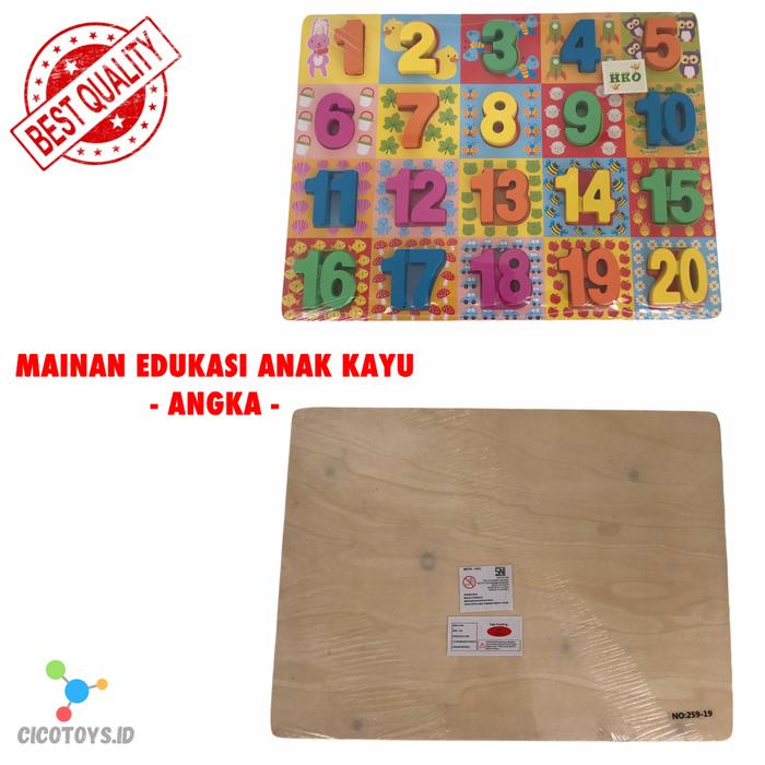 Jual Mainan Edukasi Kayu Anak Abjad Abc Huruf - Wooden Puzzle Alphabet ...