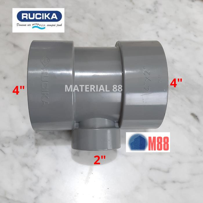 Jual Vlok Tee 4x2 RUCIKA D Reducer 4 x 2 PVC - Kab. Bogor - MATERIAL 88 | Tokopedia