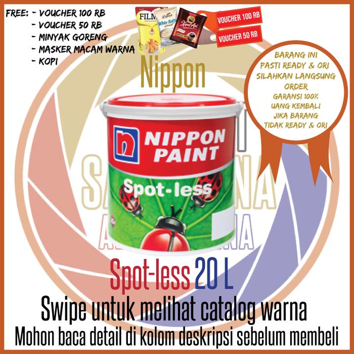 Jual Nippon Spotless Brilliant White 20 L / Putih / Cat Interior Anti ...