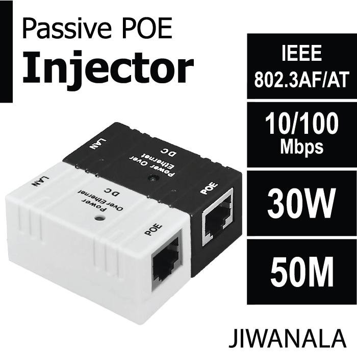 Jual Passive POE Injector Injektor Pasif 5V 9V 12V 24V 48V - Hitam ...
