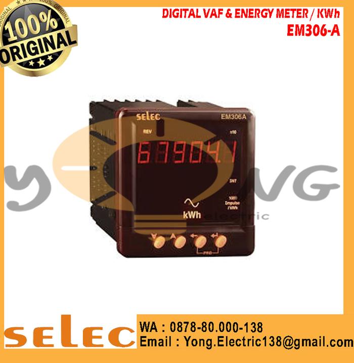 Jual DIGITAL VAF & ENERGY METER (KWh) SELEC / EM306-A / SIZE 96x96 / 3P ...