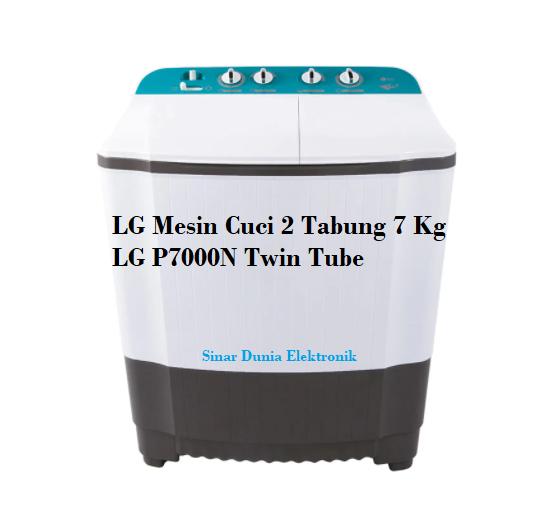Jual LG Mesin Cuci 2 Tabung 7 Kg P7000N Twin Tub Semi Auto P7000 - Kota ...