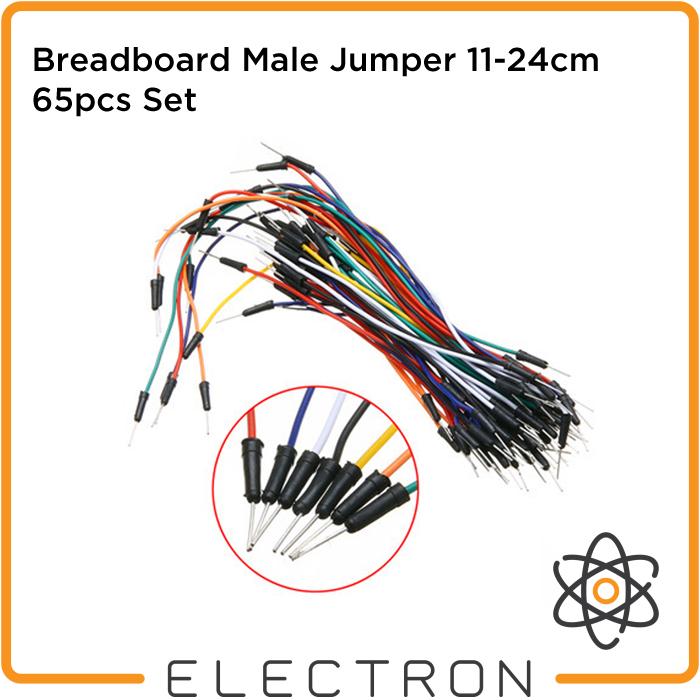 Jual Breadboard Male Jumper 11-24cm 65pcs Set Bread Board Wire Test ...
