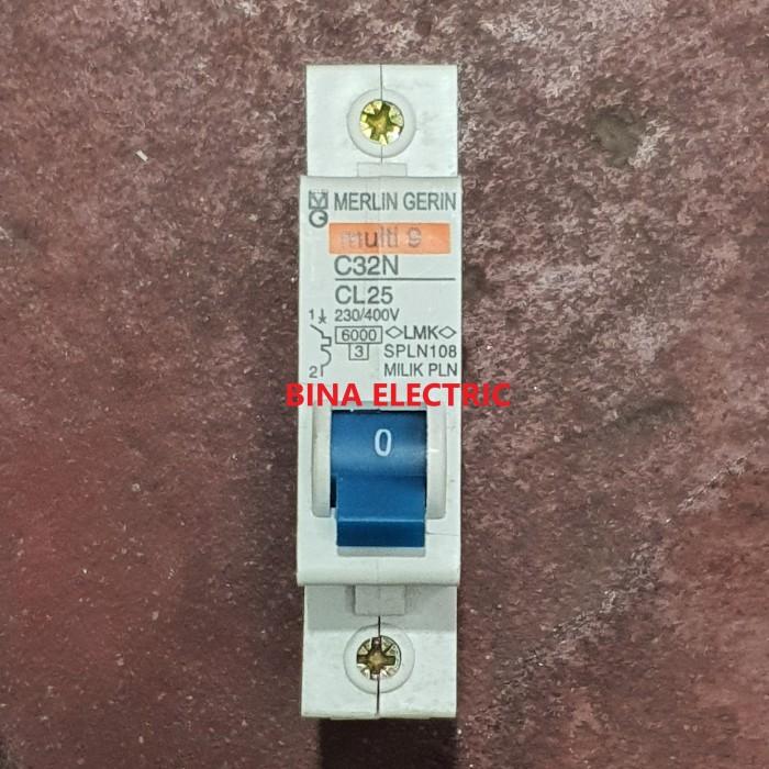 Jual MCB Multi9/Multi 9 Merlin Gerin C32N CL32 32A 1P Pala Biru - Jakarta Pusat - Bina Electric ...