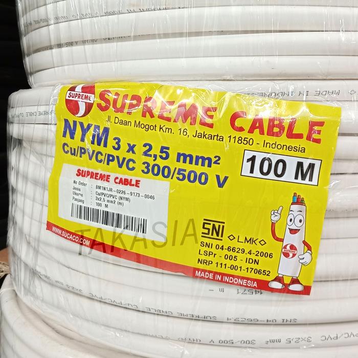 Jual KABEL SUPREME NYM 3X2,5 50METER - Jakarta Pusat - Centro Electric | Tokopedia