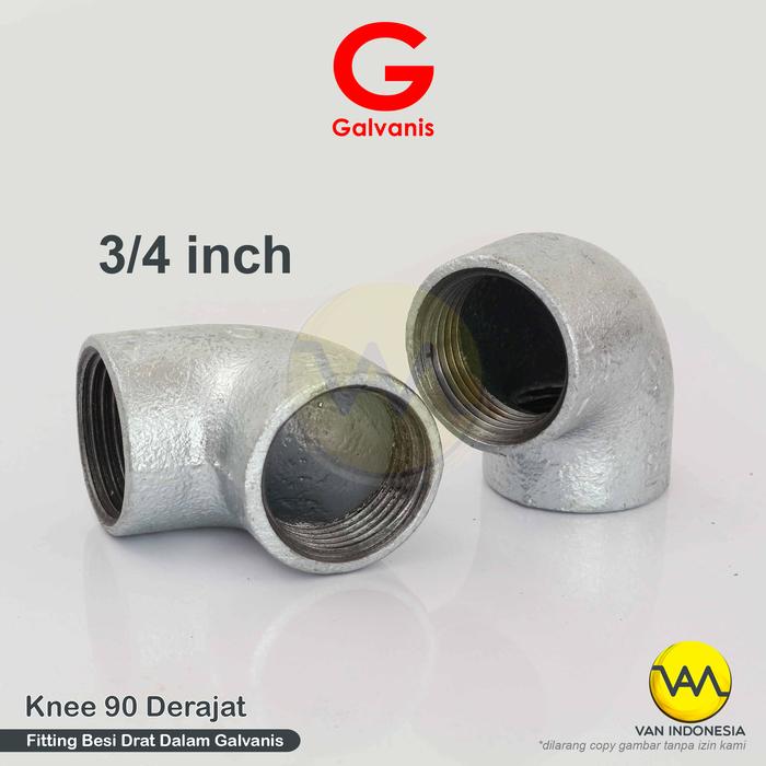 Jual Knee 90 Galvanis 3/4 inch Keni Fitting Pipa Besi - Kota Bandung ...