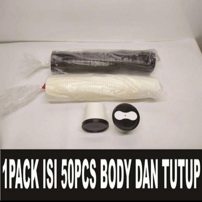 Jual Paper Cup 4 Oz Pack Body + Tutup Tebal Gelas Kertas Eskrim Di ...
