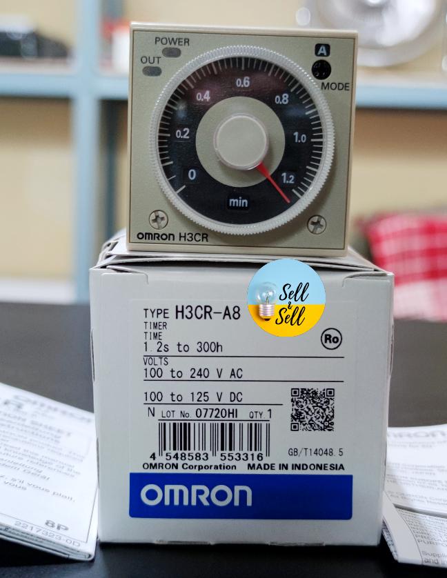 Jual Timer Omron H3CR-A8 220VAC (100% Original) / Timer 8 Pin H3CRA8 ...