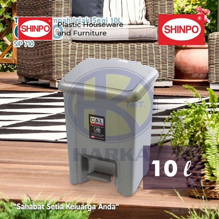 Jual CIELO Tempat Kotak Tong Sampah Segi Injak 10 L | SHINPO SIP710 SIP 710 - Kota Surabaya ...