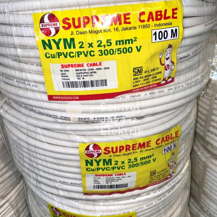 Jual Kabel supreme Nym 2 x 2.5 mm @100meter SUPREME - Jakarta Barat - Surga Kabel | Tokopedia