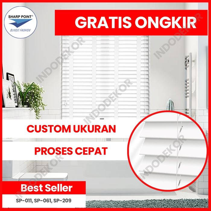 Jual Venetian Blinds Blind Tirai Pvc 25 mm Kerai Krey Krei Gulung ...