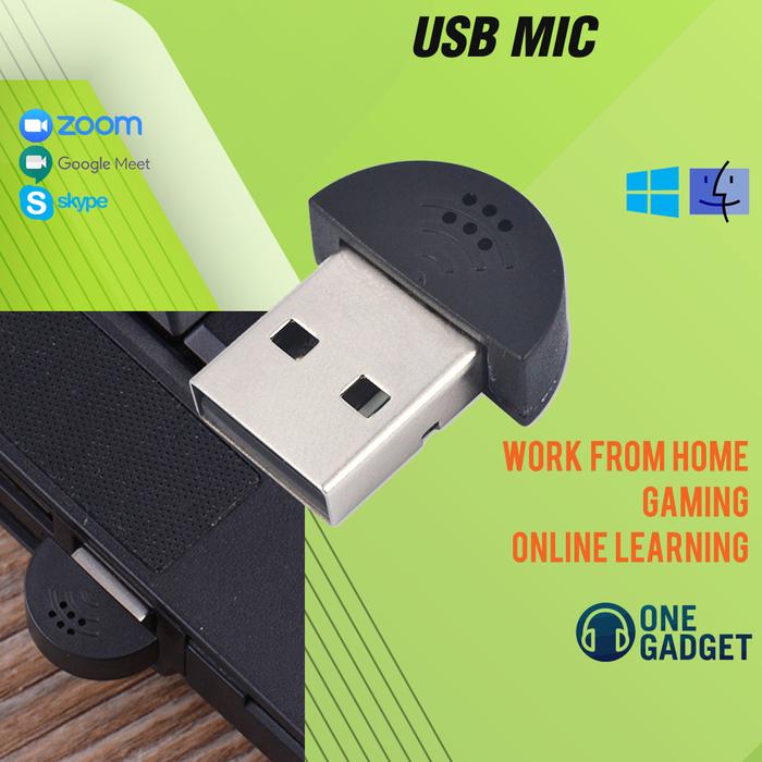 Jual USB Mic Super Mini Microphone Laptop Microfon PC Mikrofon Komputer ...
