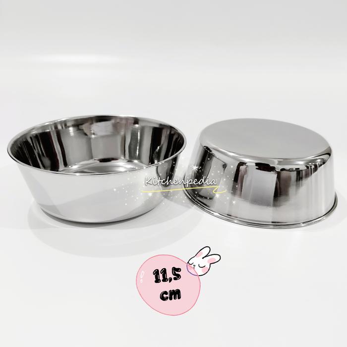 Jual Mangkok Stainless Tebal Makan Nasi Kuah Sayur Sup Pudding Dish 11 ...