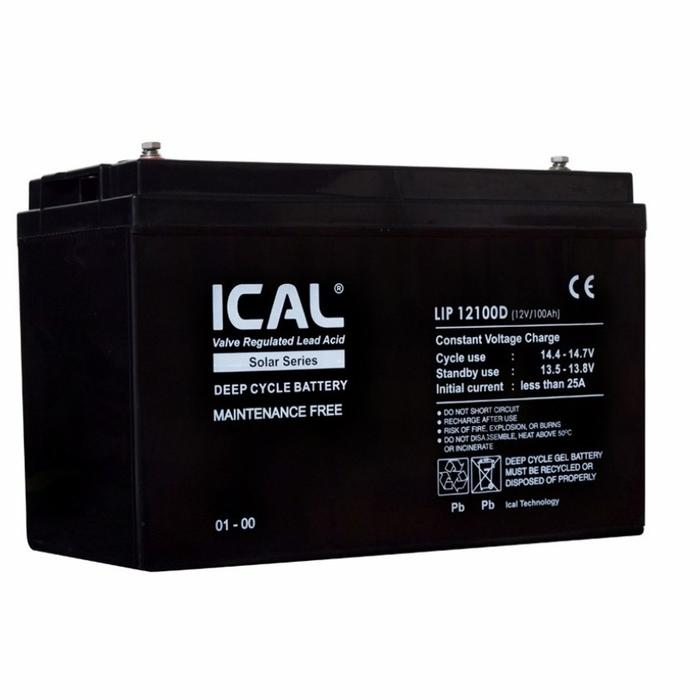 Jual BATERAI ICAL ( 12V 100Ah ) IP12100D VRLA BATTERY AKI KERING ...
