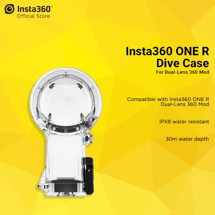 Promo Insta360 ONE R Dive Case for Dual-Lens 360 Mod (30 Meters) Cicil ...