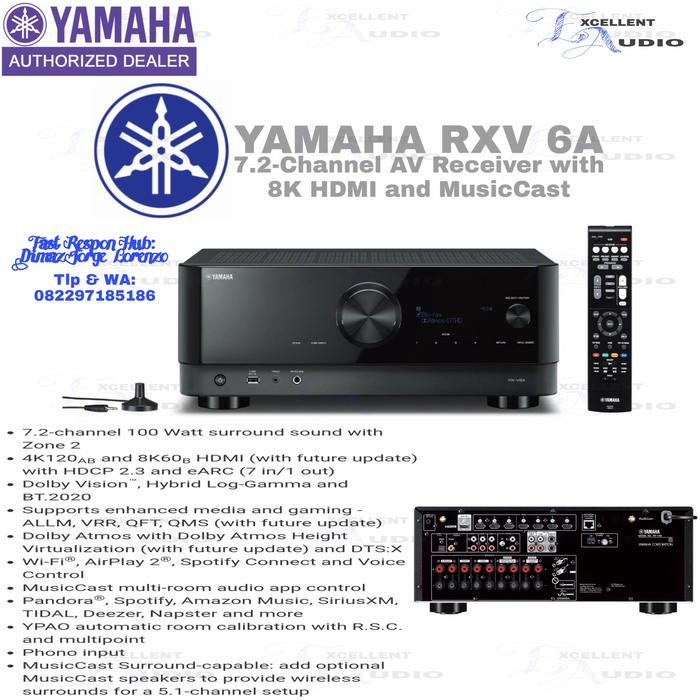 Jual Yamaha RXV 6A RXV6A Amplifier AV Reciver For Home Theater 8K ...