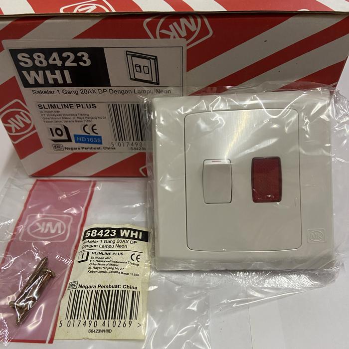Jual Saklar MK S8423 WHI/ saklar 1 gang 20Ax lampu neon untuk water ...