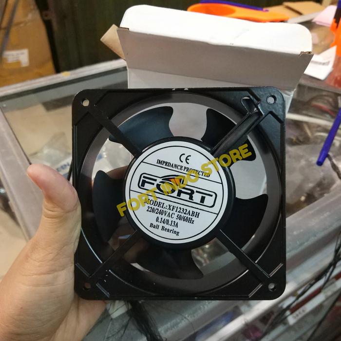 Jual Panel Cooling Fan 4 inch 12x12x3.8 Kotak XF1232ABH model Ball ...
