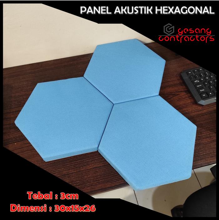 Jual Acoustic Panel Hexagonal 30cm (30x15x26cm ) Tebal 3cm | Busa ...