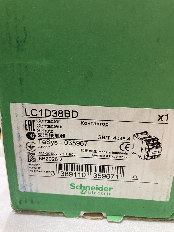 Jual CONTACTOR SCHNEIDER LC1D38BD - Kota Bandung - Sungai listrik ...