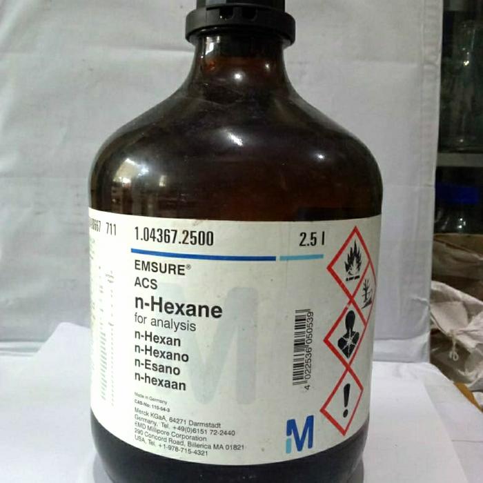 Jual Bahan Kimia N Heksan Pro Analisis Ecer 100 ml Merck - Kota Malang ...