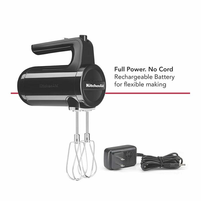 Jual KitchenAid Cordless Hand Mixer Rechargeable Battery Onyx Black ...