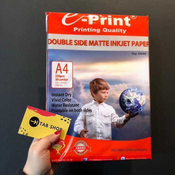 Jual EPRINT DOUBLE SIDE MATTE INKJET PAPER KERTAS FOTO - Jakarta Barat ...