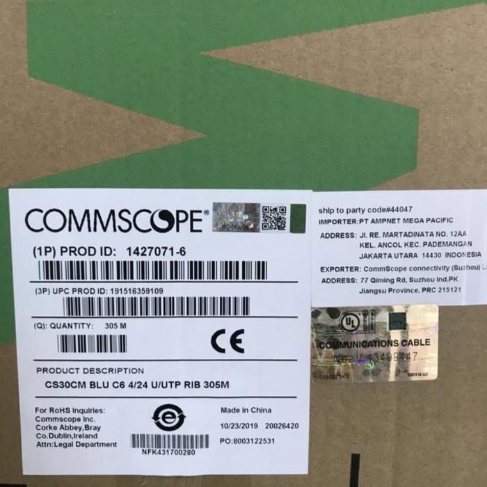 Jual Kabel Lan Amp Commscope Cat6 Original Di Seller Sweet Shop ...