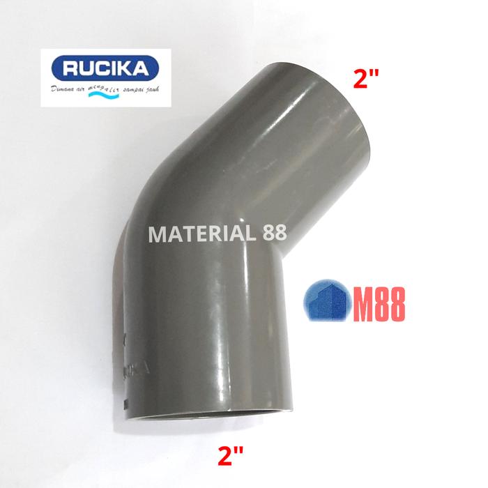 Jual Keni 45 derajat 2 inch RUCIKA AW Elbow Knee Pipa PVC - Kab. Bogor - MATERIAL 88 | Tokopedia