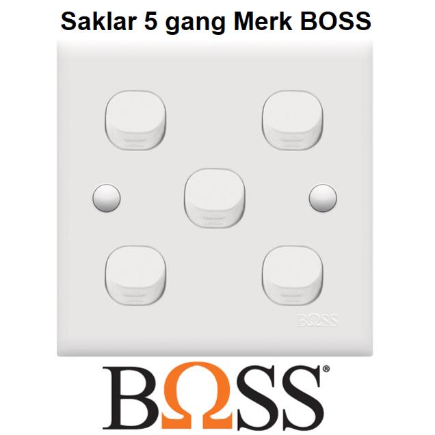 Jual Saklar 5 Gang Merk BOSS model Clipsal - +OUTBOW - Jakarta Barat ...