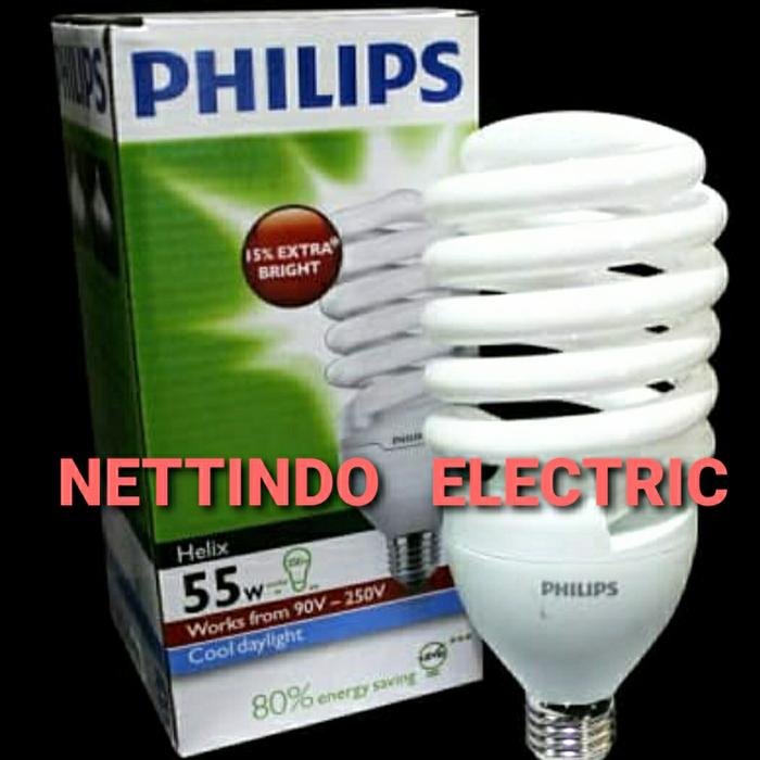Jual Lampu Philips Tornado Helix 55W 55 W 55 Watt 55Watt Putih ...