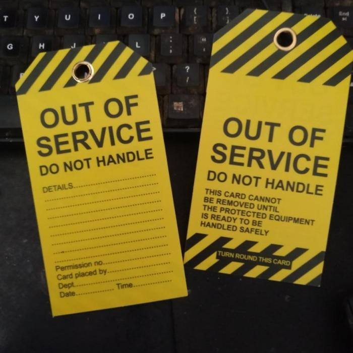 Jual out of service tag industries - Jakarta Timur - Lido Market ...