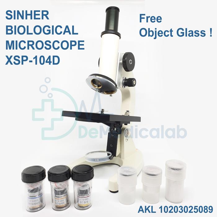 Jual Mikroskop Microscope XSP 104D 104 D 500X SINHER - Jakarta Barat - Demedicalab | Tokopedia