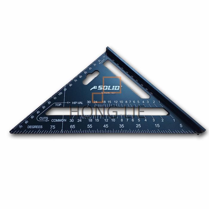 Jual Solid Siku Sudut Penggaris Segitiga Alumunium 7" - Speed Square ...