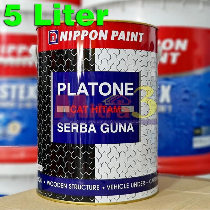 Jual PLATONE Cat Hitam SERBAGUNA 5L / Cat Anti Rayap Korosi Teritip ...