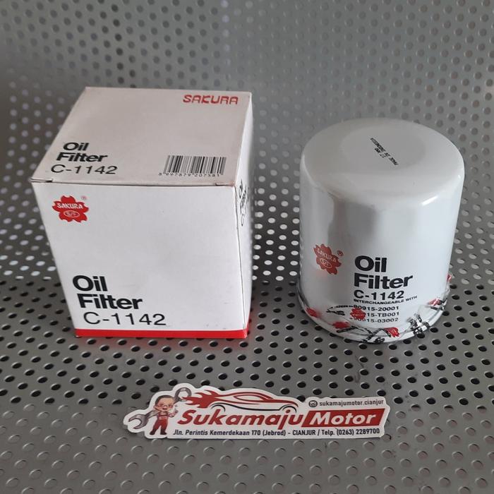 Jual Filter Oli Sakura C-1142 untuk Toyota Hilux/ Innova/ Fortuner ...