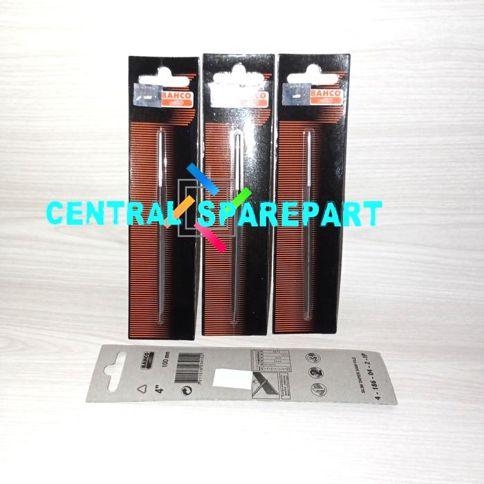 Jual KIKIR BAHCO SEGITIGA 4" ASAH GERGAJI BERHOLOGRAM kualitas PREMIUM ...